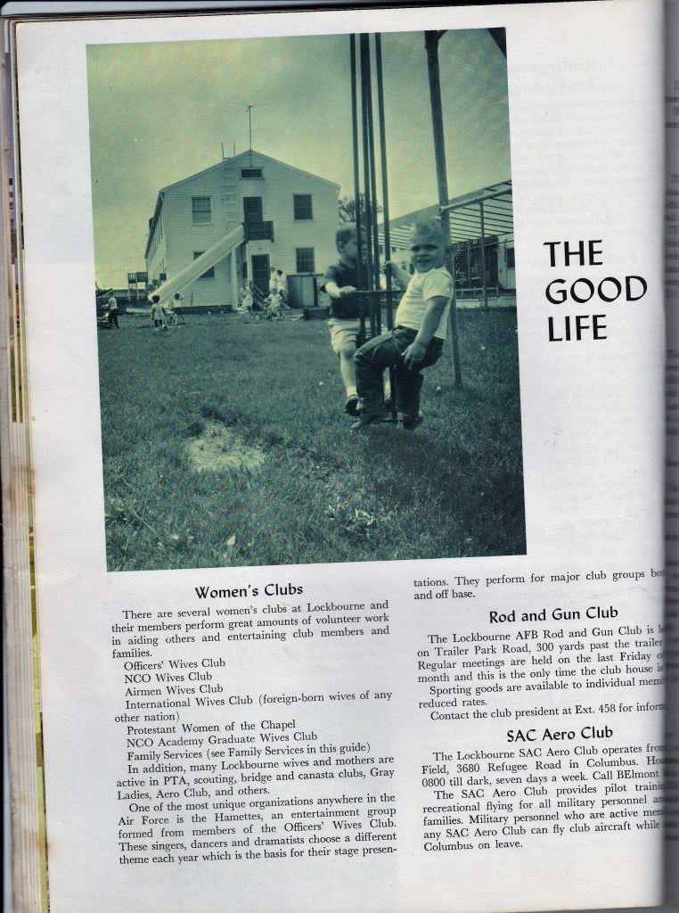Military: Lockbourne Air Force Base 1960-61 Guide Book – Thoughts and ...