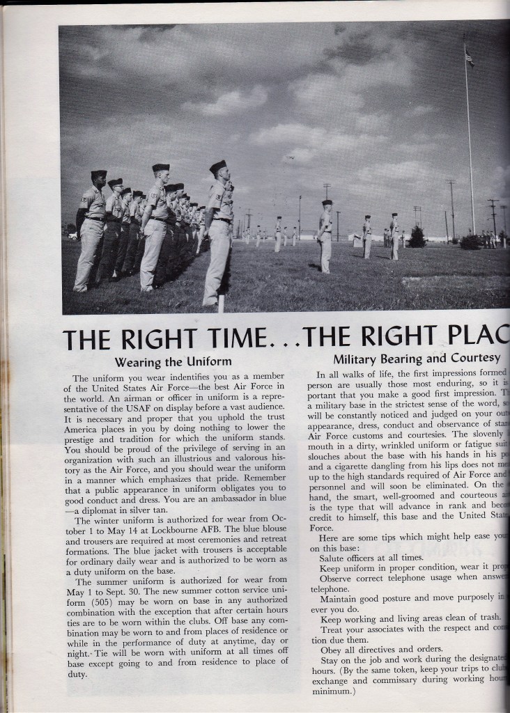 Military: Lockbourne Air Force Base 1960-61 Guide Book – Thoughts and ...