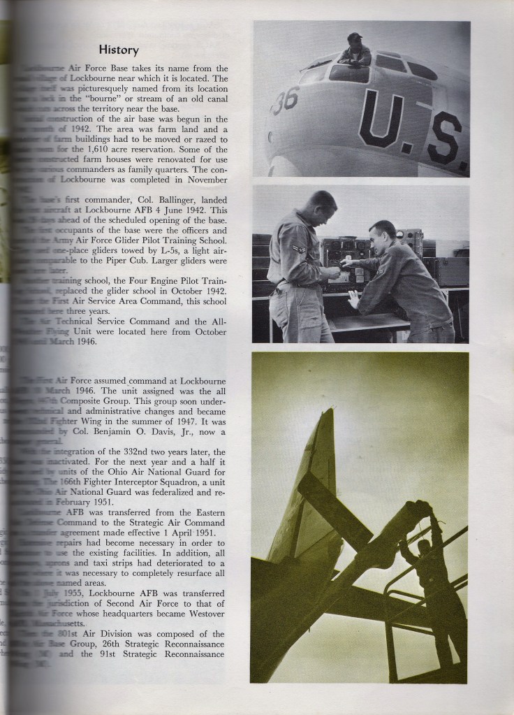 Military: Lockbourne Air Force Base 1960-61 Guide Book – Thoughts and ...