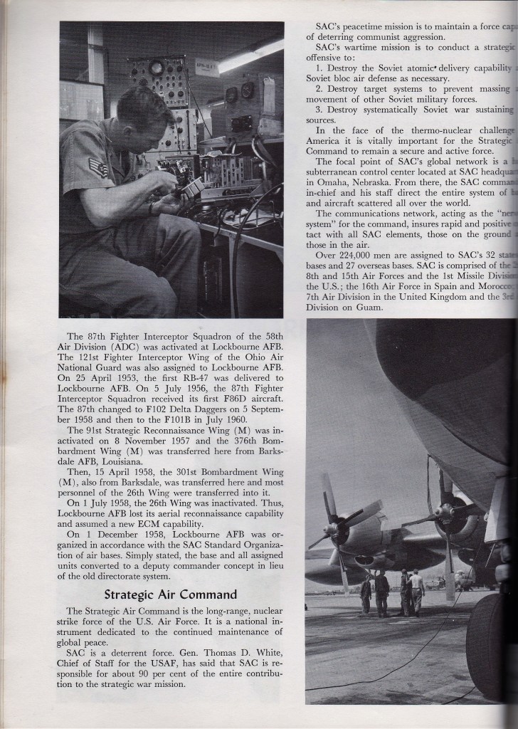 Military: Lockbourne Air Force Base 1960-61 Guide Book – Thoughts and ...