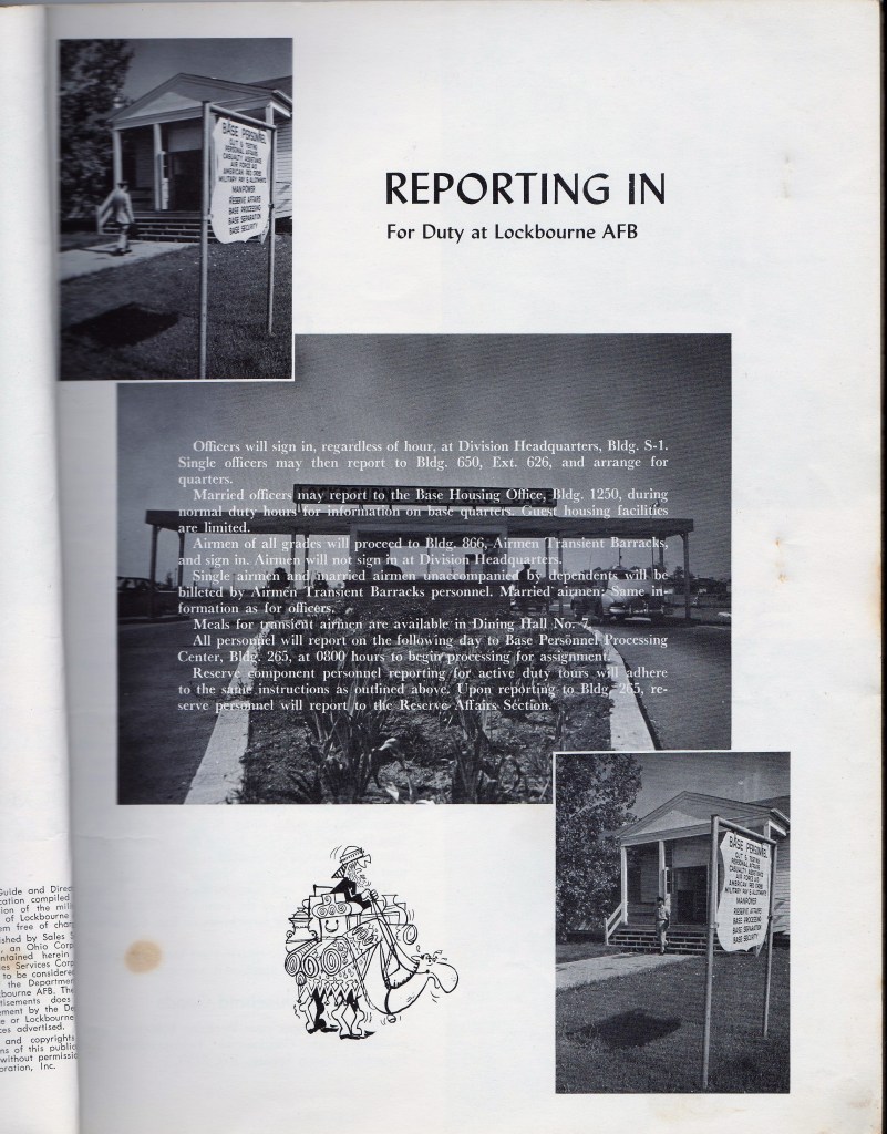 Military: Lockbourne Air Force Base 1960-61 Guide Book – Thoughts and ...