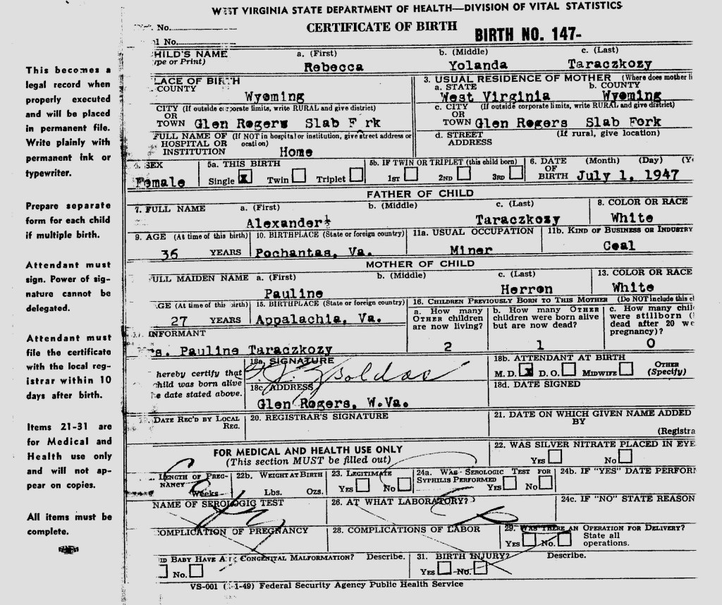 Research Guide: WV Birth/Death/Marriage Records – The Archives ...